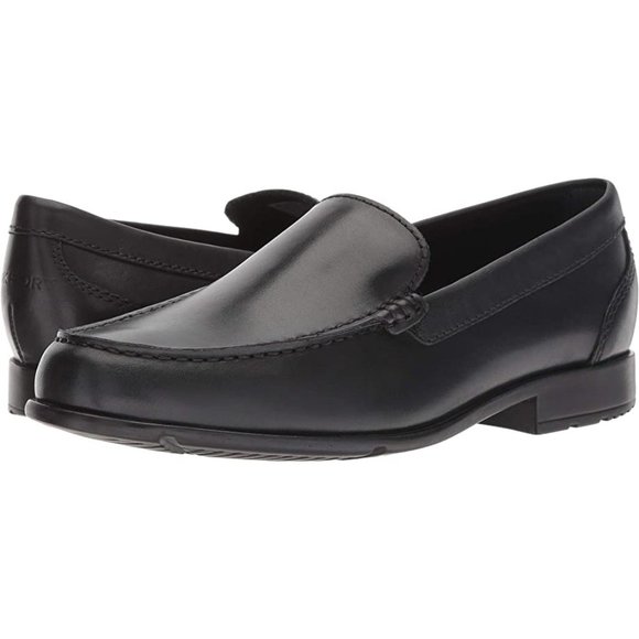Rockport | Shoes | Rockport Mens Classic Venetian Black Leather Slip On ...